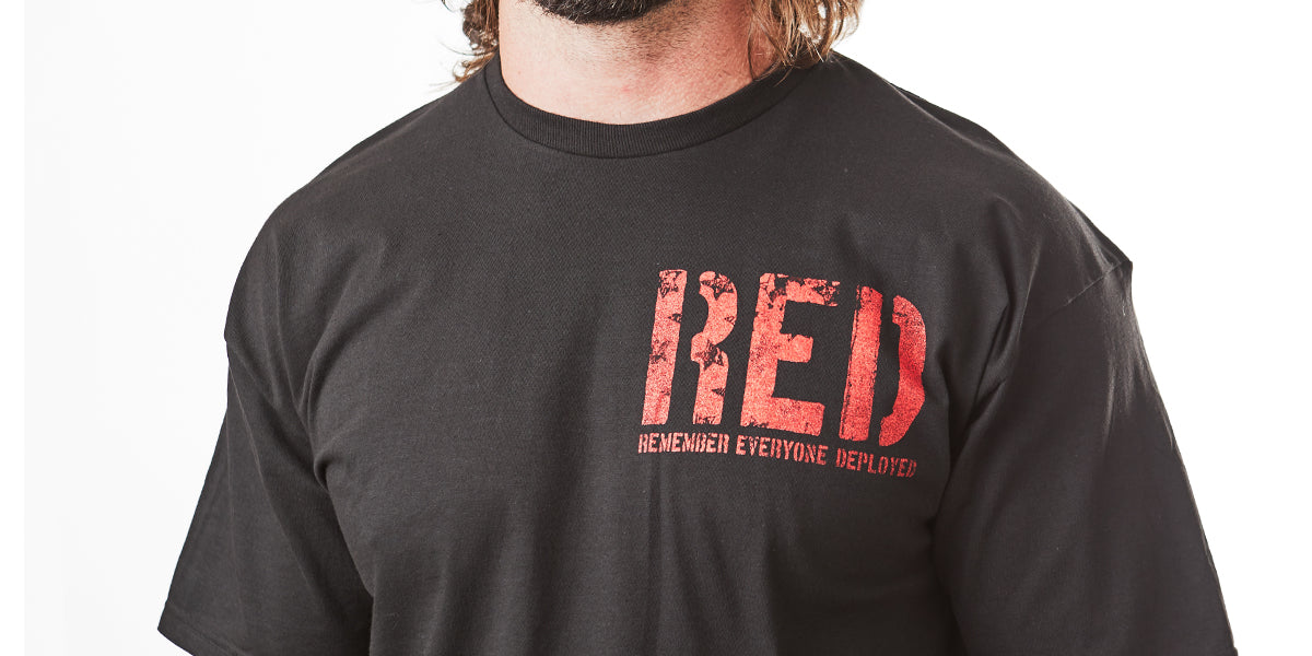 RED Flag on Black - Made in the USA – Bone Head Outfitters